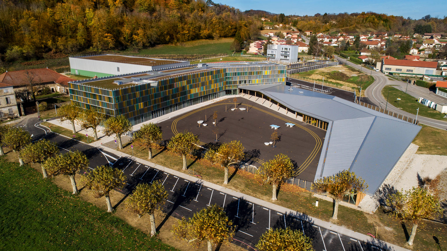 Photos drone, SDE, Collège de Champier | Edyta TOLWINSKA | Photographe ...