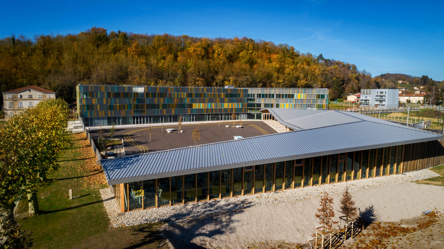 Photos drone, SDE, Collège de Champier | Edyta TOLWINSKA | Photographe ...